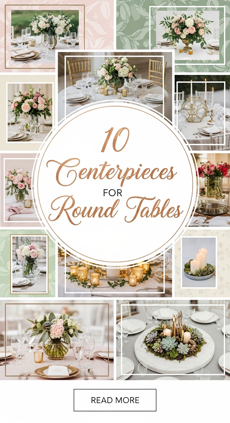 10 Centerpieces for Round Tables - Minimal Interior